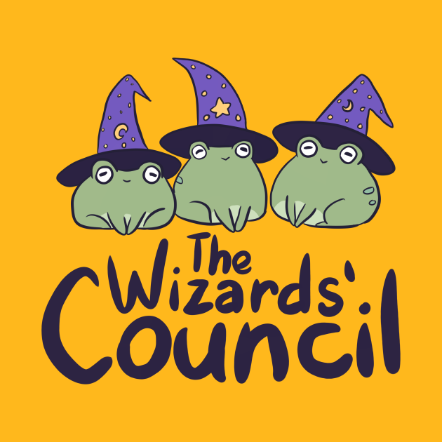 The wizards council a cute wizard frogs wearing a magic hats - Cute ...