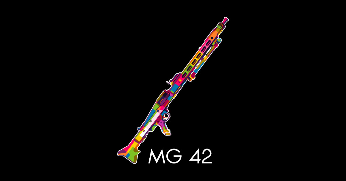 MG 42 - Machine Gun - Sticker | TeePublic