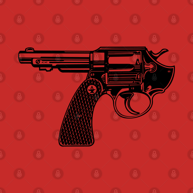 Retro Backwards Revolver - Guns - T-Shirt | TeePublic