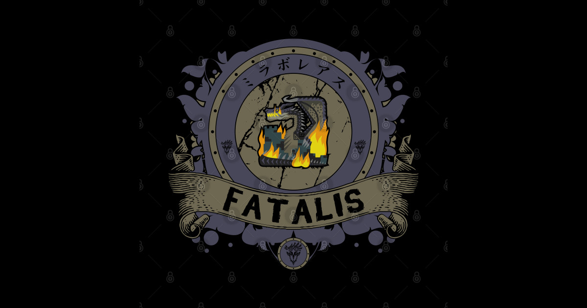FATALIS - SPLAT CREST - Monster Hunter World - T-Shirt | TeePublic