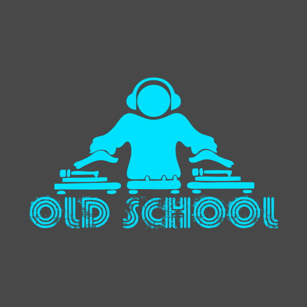 old school dj - Music - T-Shirt | TeePublic