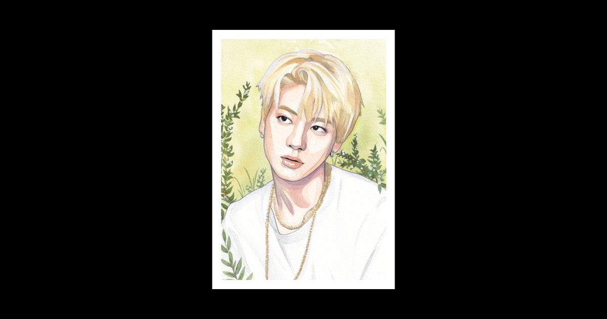 Taehyun TXT Watercolour Painting - Artynimph - Sticker | TeePublic