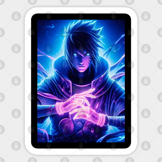 Sasuke uchiha anime - Narutomaki - Sticker | TeePublic