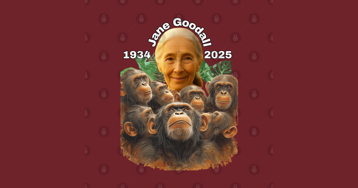 Jane Goodall Memorial - Jane Goodall - T-Shirt | TeePublic