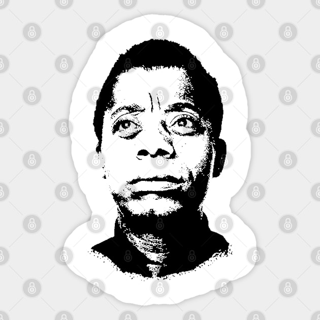 James Baldwin Portrait Pop Art - James Baldwin - Sticker | TeePublic