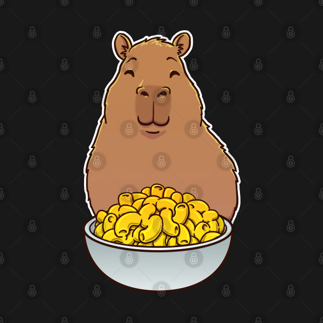Capybara Mac and Cheese - Capybaras - T-Shirt | TeePublic