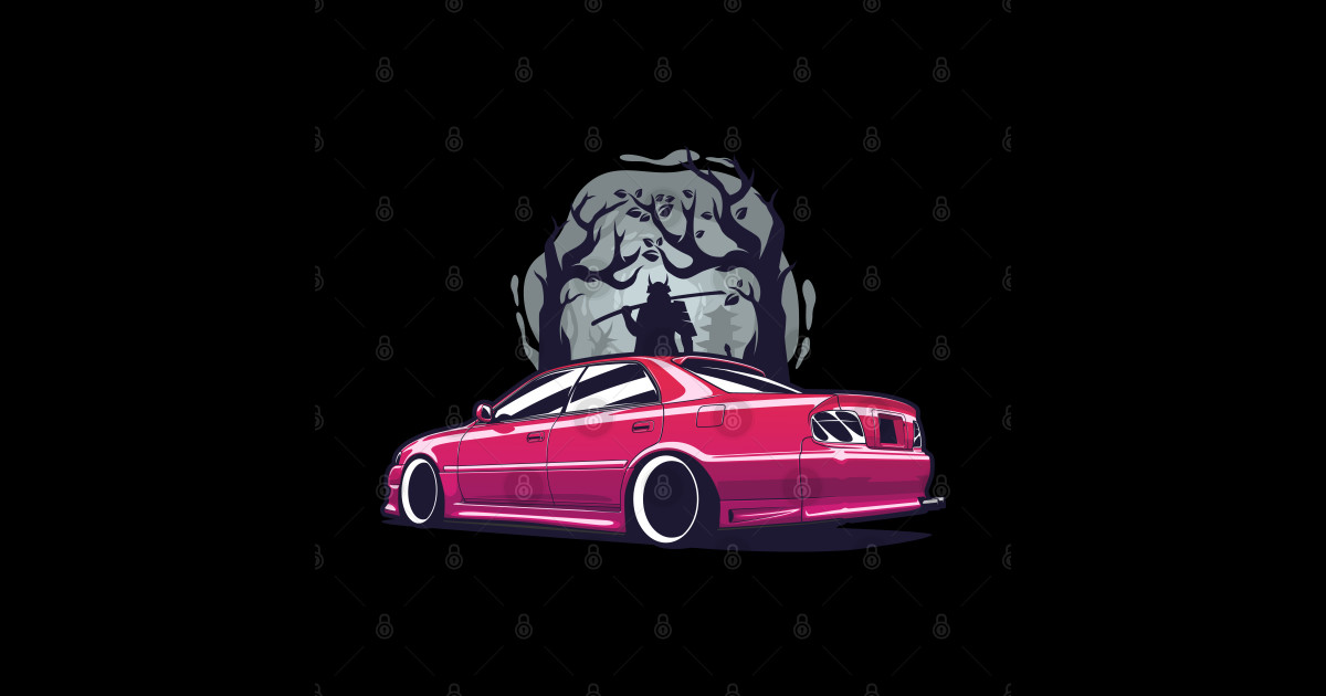 Pink Chaser X100 JDM samurai warrior - Chaser - Sticker | TeePublic