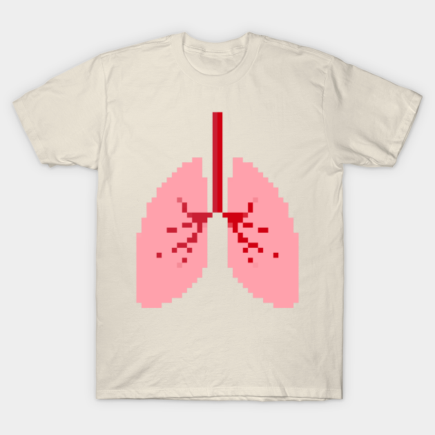 Lungs Pixel Art - 16bit - T-Shirt | TeePublic