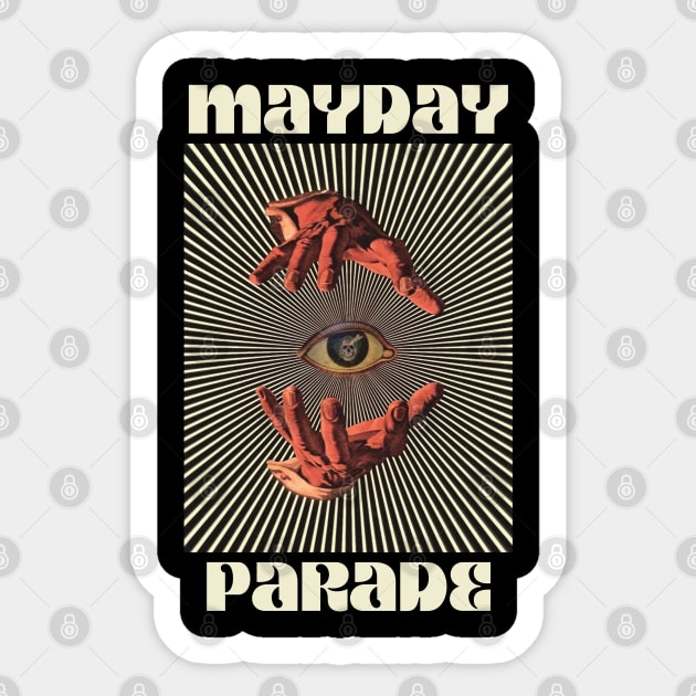 Hand Eyes Mayday Parade - Mayday Parade - Sticker | TeePublic
