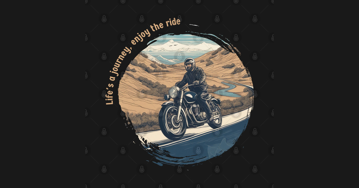 Life is a journey, enjoy the ride motorcycle - Motorcycle - T-Shirt ...