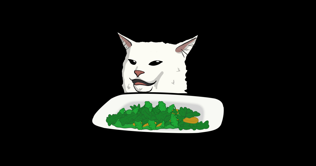 Smudge Table Cat - Smudge The Cat - Sticker | TeePublic