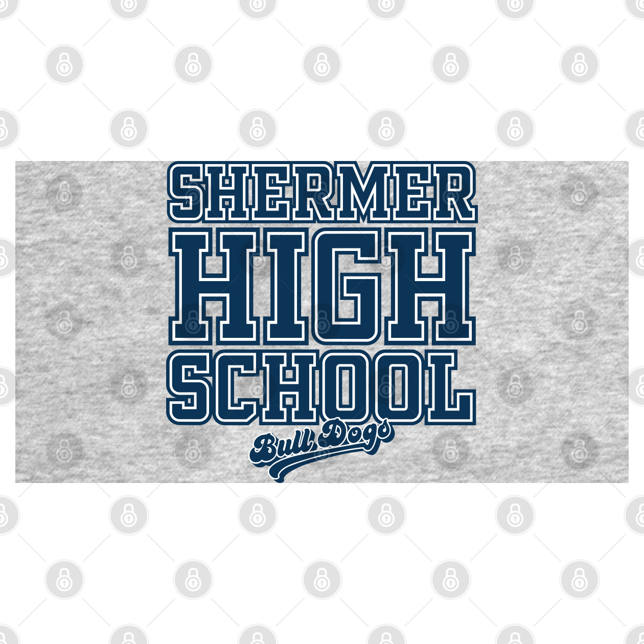 Shermer High School: 2 Color Version - Shermer High School - T-Shirt ...