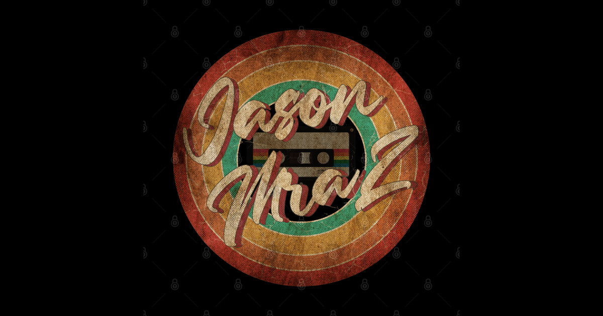 Jason Mraz Vintage Circle Art - Jason Mraz - Sticker | TeePublic