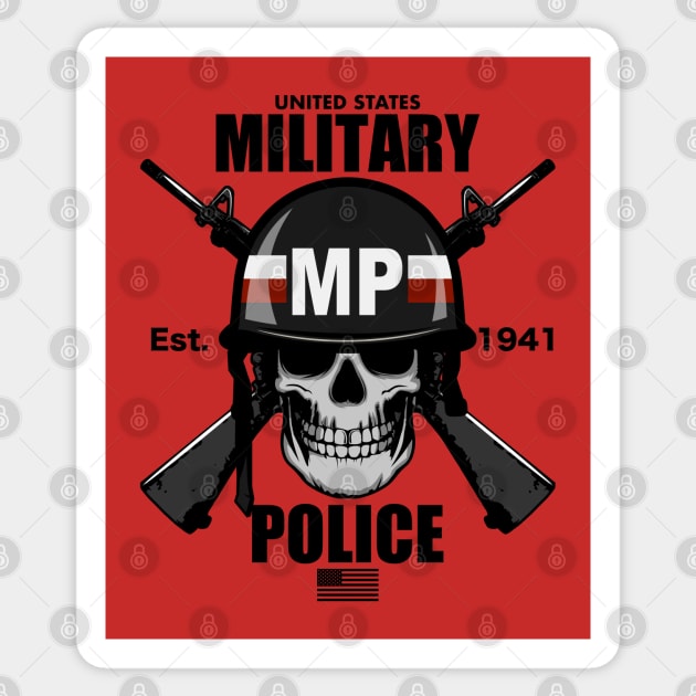 US Military Police - Cold War Military Police - Sticker | TeePublic