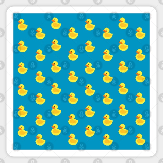 Rubber duck pattern - Rubber Duck - Sticker | TeePublic