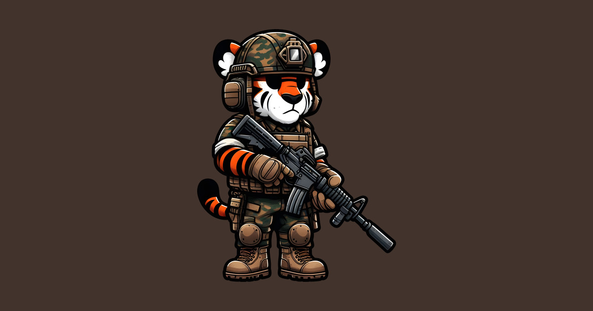 Tactical Tiger - Tiger - T-Shirt | TeePublic