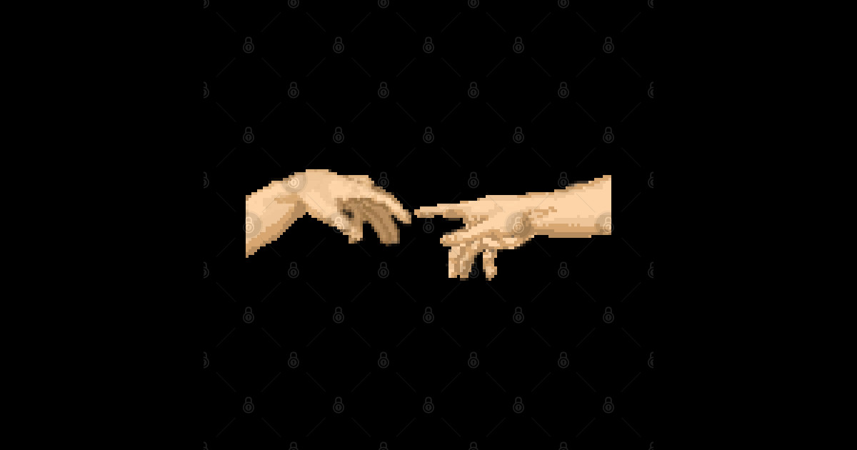 The Creation of Adam Pixel Art 8 Bit - The Creation Of Adam - T-Shirt ... The Creation of Adam Pixel Art 8 Bit - The Creation Of Adam - T-Shirt ...