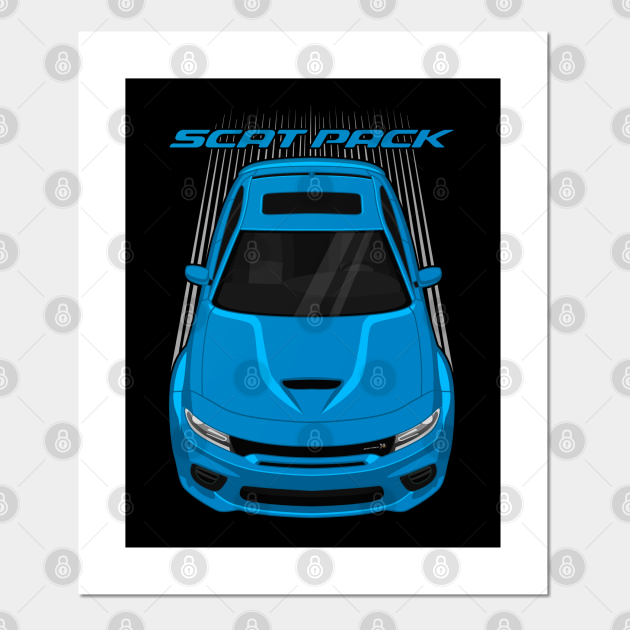 Dodge Charger Scat Pack Widebody - Frostbite Blue - Dodge Charger Scat ...