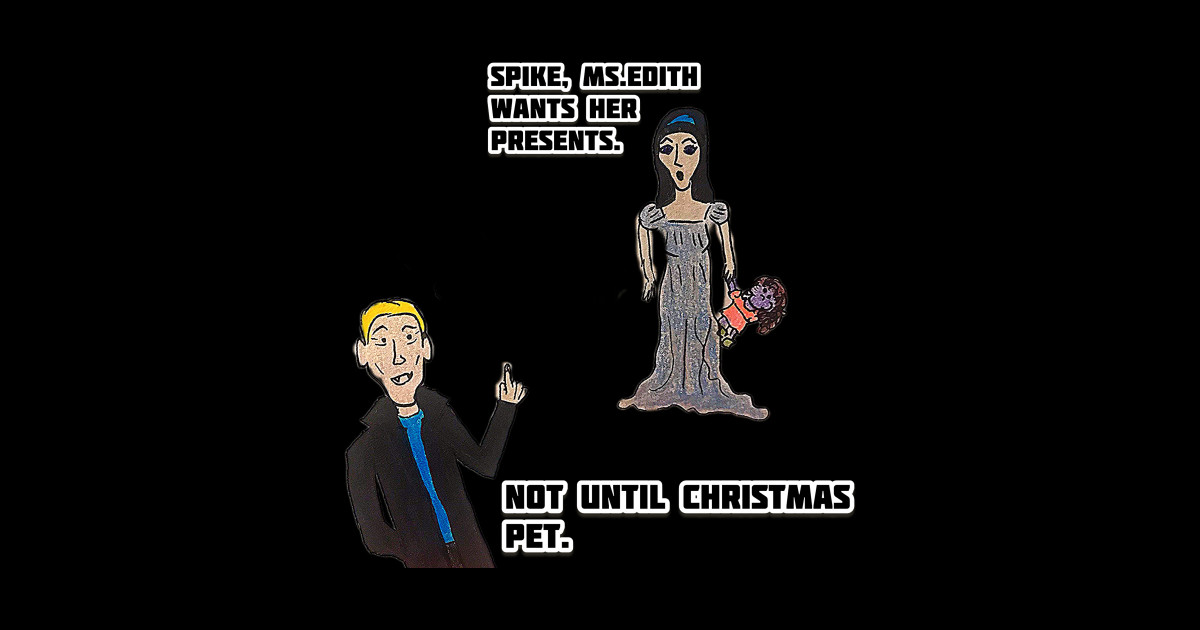 A Spike & Dru Christmas - Buffy The Vampire Slayer - Sticker | TeePublic