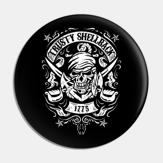 Trusty Shellback Skull and Swords Equator Crossing Naval Art ...