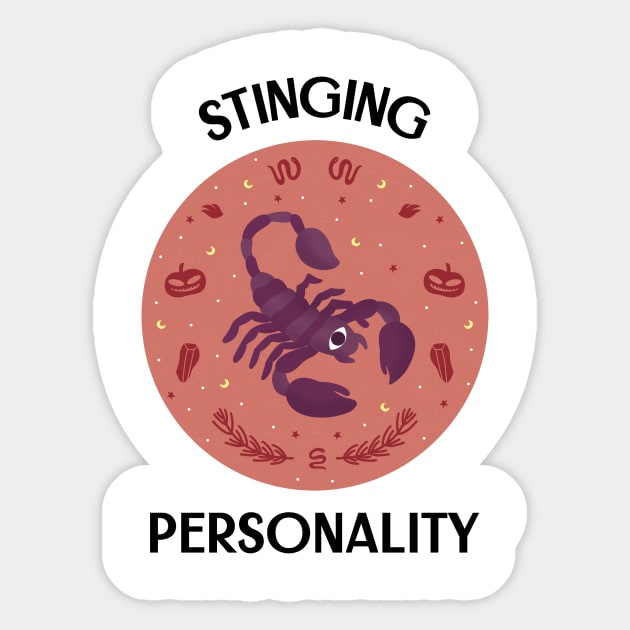 Stinging Personality - Stinging Personality - Sticker | TeePublic