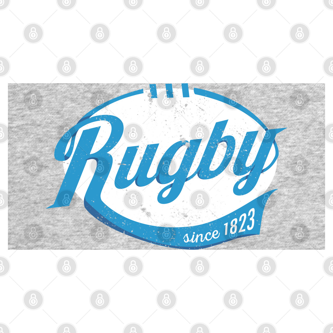 Cool rugby logo type distressed - Rugby Design - T-Shirt | TeePublic