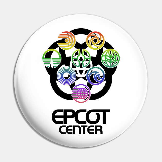 EPCOT Center Pavilion Logos - Epcot Center - Pin | TeePublic