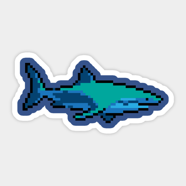 8-Bite - Shark - Sticker | TeePublic