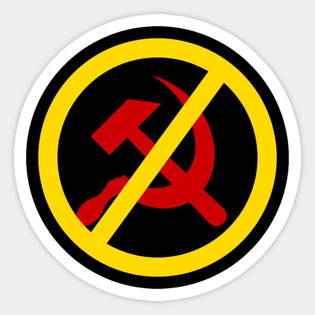 No Communism - Communism - Sticker | TeePublic