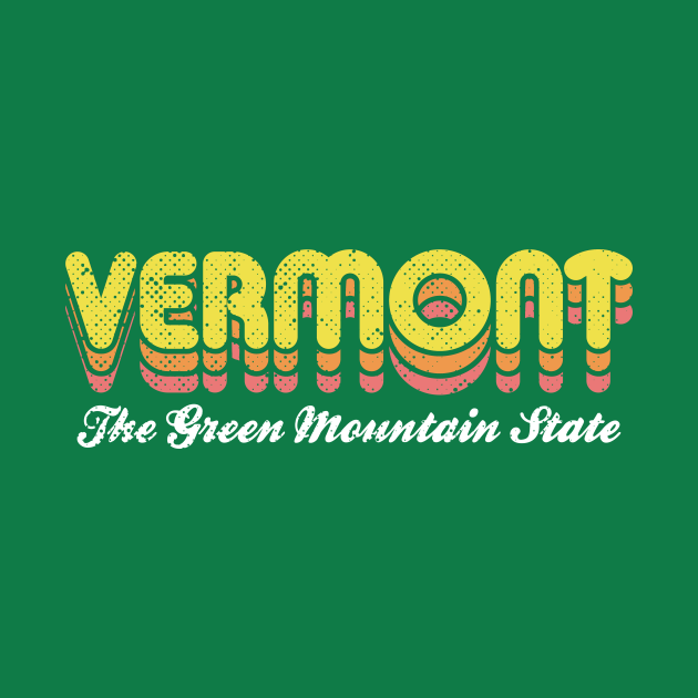 Vermont The Green Mountain State - Vermont - T-Shirt | TeePublic