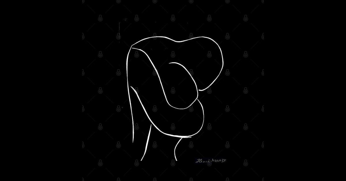 The Embrace A Silhouette of a Couple by Matisse - Embrace - Sticker ...