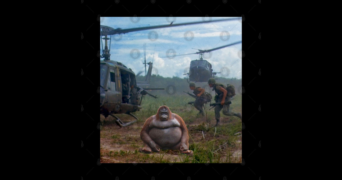 Le Monke - uh oh stinky monkey war scene 1 - Monke - Posters and Art ...