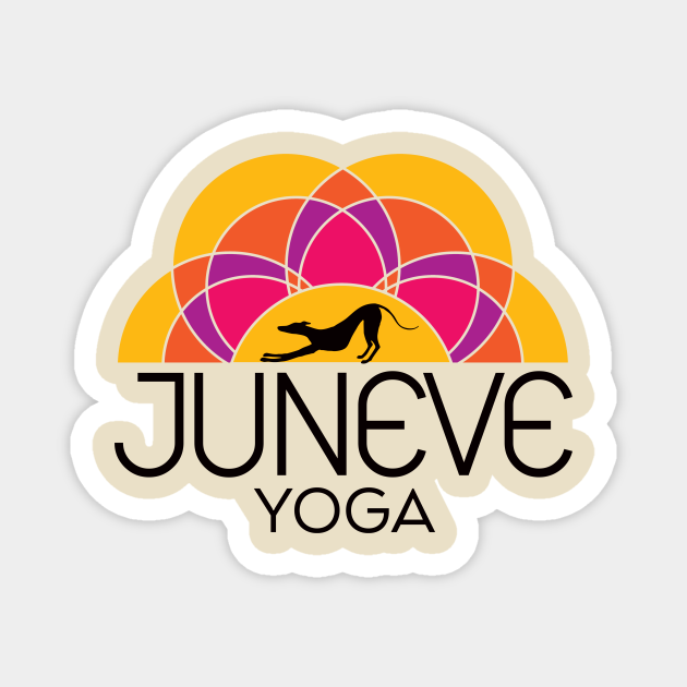 JUNEVE Yoga logo for light colored shirts - Yoga - Magnet | TeePublic