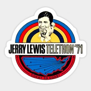 Jerry Lewis Telethon Stickers for Sale | TeePublic