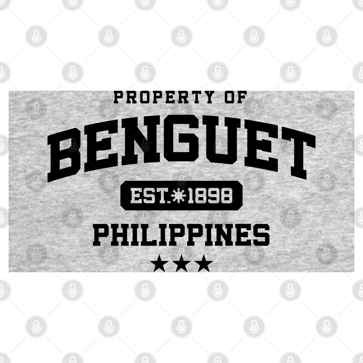 Benguet - Property of the Philippines Shirt - Pinoy - Crewneck ...