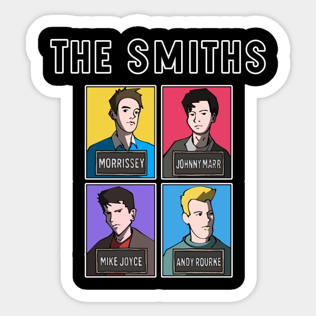 The cartoon smiths - Band - Sticker | TeePublic