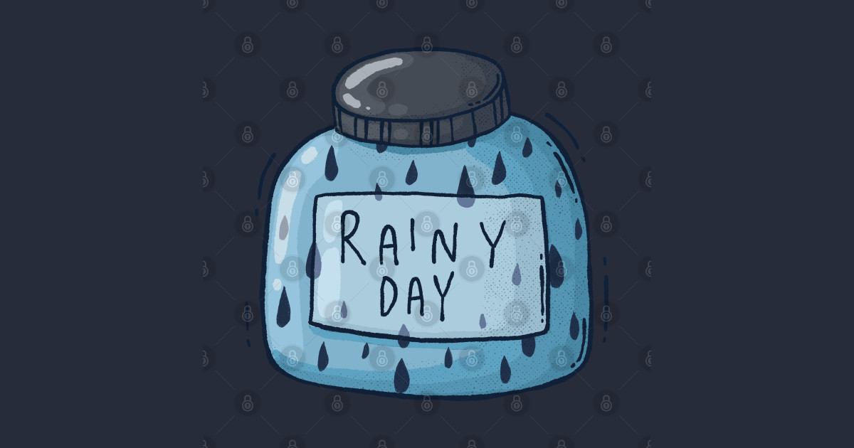 Rainy Days Jar - Rain - T-Shirt | TeePublic