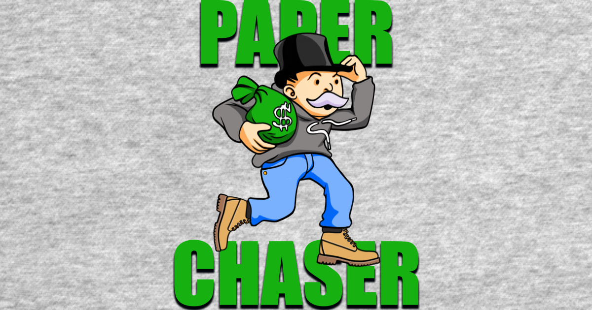 Monopoly Man Paper Chaser - Monopoly Man - Long Sleeve T-Shirt | TeePublic