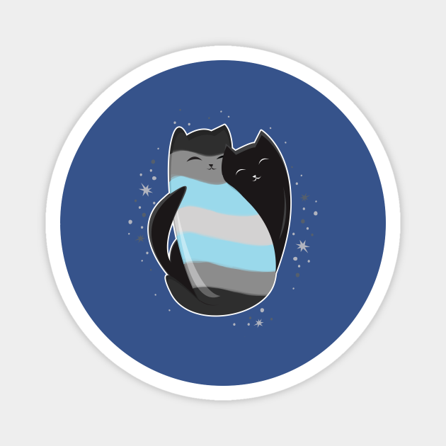 Demiboy Cat LGBT Pride Flag - Demiboy - Magnet | TeePublic