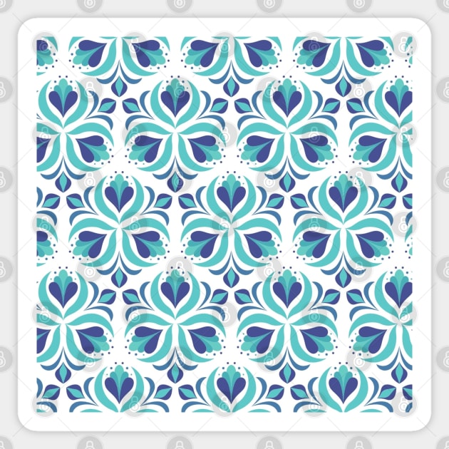 Unique Flower Pattern - Unique - Sticker | TeePublic