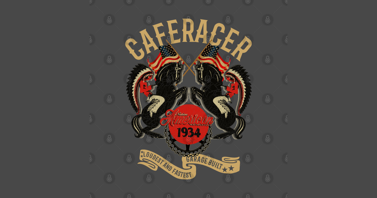 legendary American Cafe Racer Motorcycles - Caferacer - T-Shirt | TeePublic