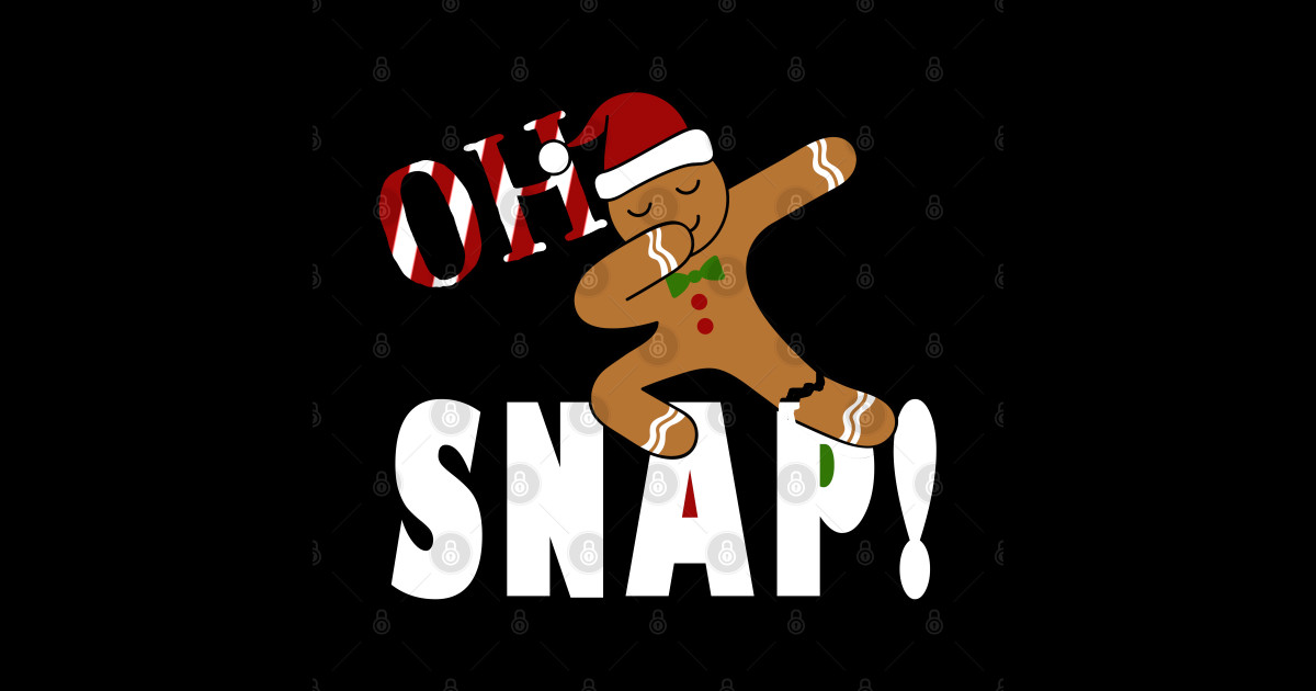 Oh Snap Dabbing Gingerbread Man Broken Leg - Gingerbread Man Snap ...