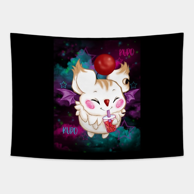 Moogle - Bubble Tea - Moogle - Tapestry | TeePublic