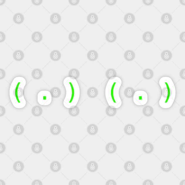 ASCII Art Boobs - Green Text - Sticker | TeePublic