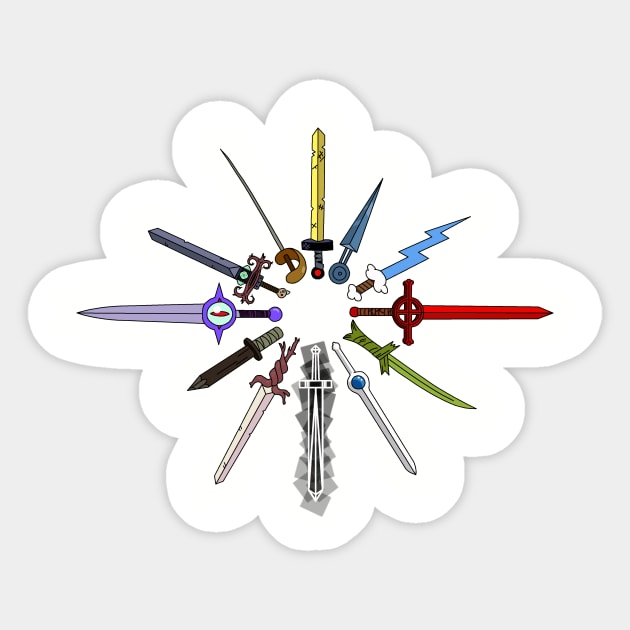 Adventure Swords - Adventure Swords - Sticker | TeePublic
