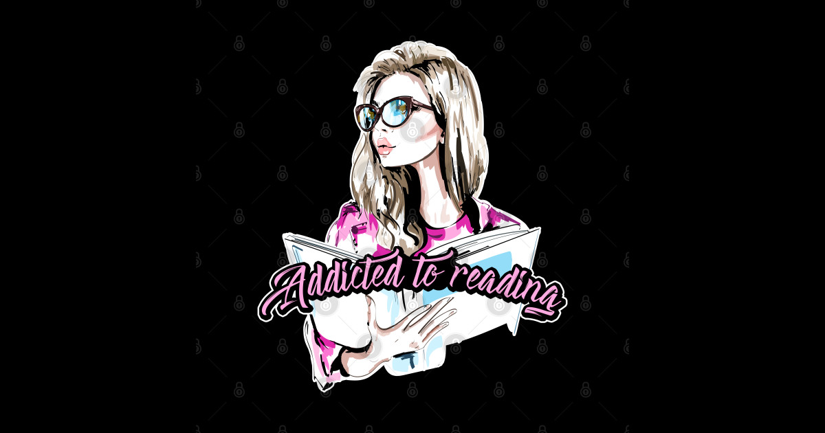 Addicted to reading - Book - Sticker | TeePublic