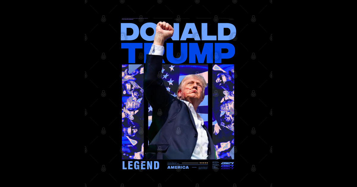 DONALD TRUMP THE LEGEND - Donald Trump - Sticker | TeePublic
