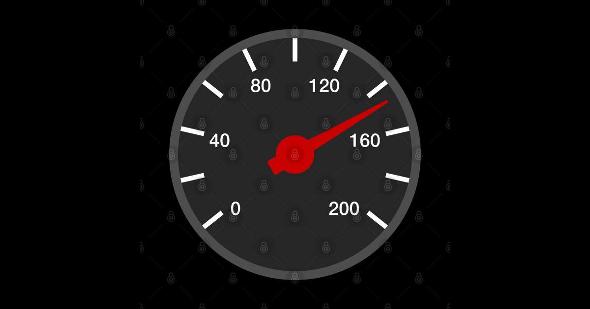 Speedometer Going Fast - Speedometer - Sticker | TeePublic