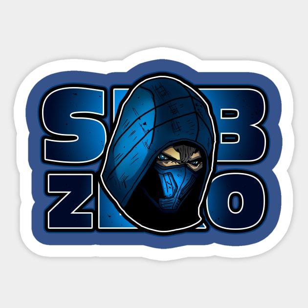 Sub-Zero (Mortal Kombat) - Sub Zero Mortal Kombat - Sticker | TeePublic