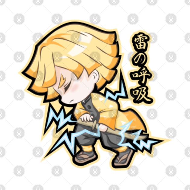 Chibi Zenitsu Agatsuma - Kimetsu No Yaiba - Pin | TeePublic